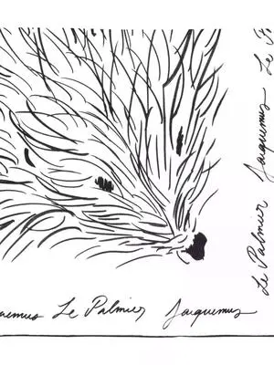 Jacquemus Le Foulard Herisson Hedgehog-print Silk Scarf