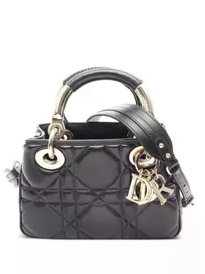 DIOR Dior Leather Quilted Lady 95.22 Mini Tote Bag