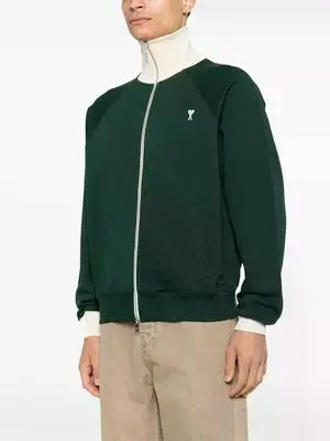 AMI Paris De Coeur Zip-up Sweater