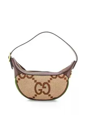Gucci Ophidia Half Moon Bag Jumbo Gg Canvas Mini Hobo Bag