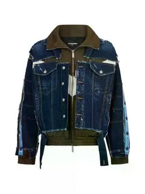 Dsquared2 Aviator Hybrid Zip-up Cotton Track Jacket