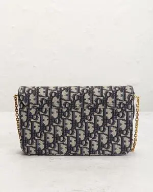 Dior Oblique Saddle Wallet On Chain