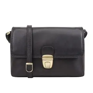 LLOYD BAKER Madurai Leather Crossbody Bag - Black