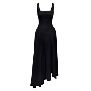 POST MERIDIEM Asymmetrical Skirt Maxi Dress