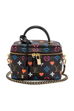 LOUIS VUITTON Limited Edition Game On Monogram Vanity Pm Handbag - Black