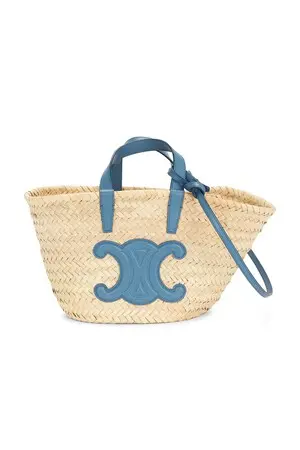 CELINE Celine Raffia Teen Classic Panier Basket Tote Bag