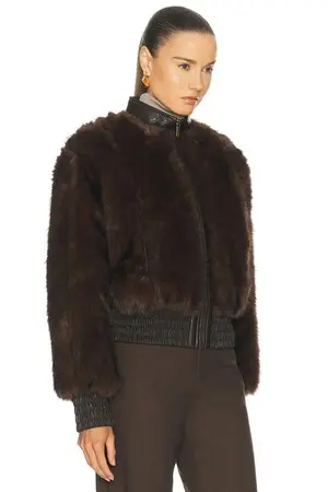 Zimmermann Valiant Faux Fur Jacket
