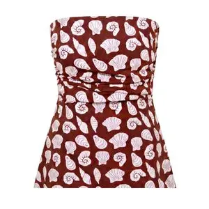 PALM COLLECTIVE Shell Collection Strapless Top
