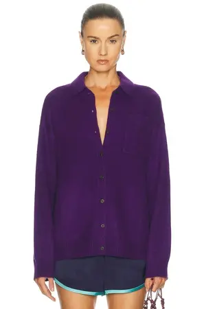 Staud Cameron Cashmere Cardigan - Cosmos