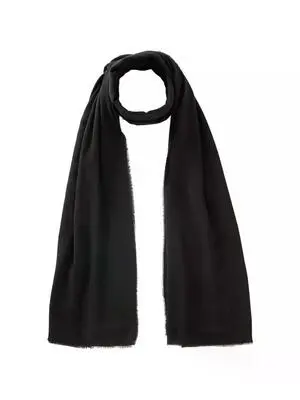 BENETTON Frayed-edge Scarf - Black