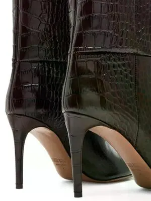 Paris Texas Croc-effect Leather Boots