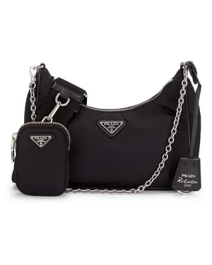 FWRD RENEW Prada Re-edition 2005 Re-nylon Shoulder Bag - Black