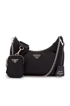 Prada Re-edition 2005 Re-nylon Shoulder Bag - Black