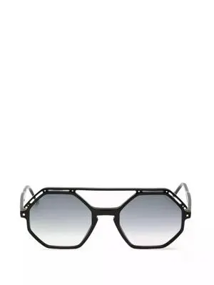 CUTLER & GROSS Geometric-frame Sunglasses - Black