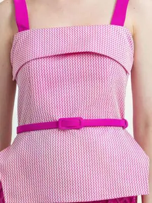 GEMY MAALOUF Belted Asymmetrical Top