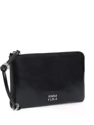 Bimba Y Lola Medium Leather Coin Purse - Black