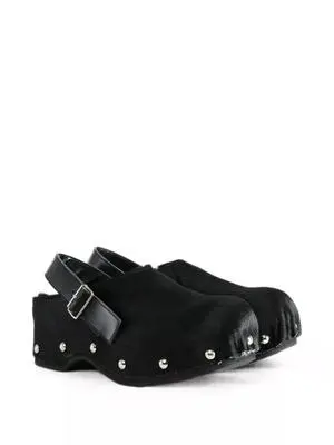 COMME DES GARÇONS TAO Calf-hair Studded Clogs