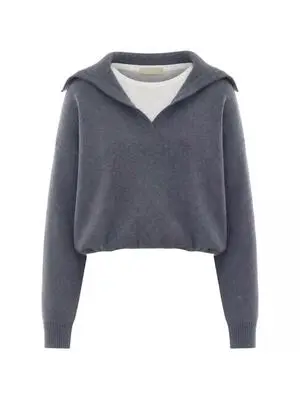 ELEH Layered-effect Cropped Sweater