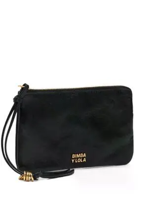 Bimba Y Lola Large Leather Purse - Black