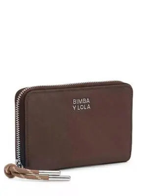 Bimba Y Lola Medium Nylon Mocha Wallet