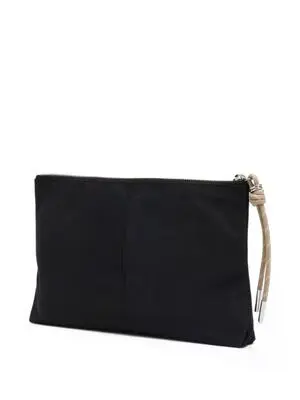 Bimba Y Lola Medium Mocha Nylon Clutch Make-up Case