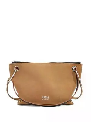 Bimba Y Lola Medium Natural Suede Trapecio Bag - Neutrals