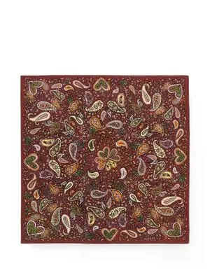 Bimba Y Lola Wine Paisley Scarf - Red