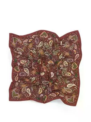Bimba Y Lola Wine Paisley Scarf