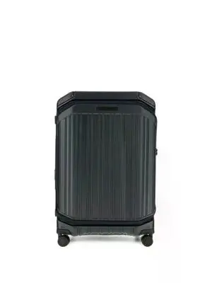 PIQUADRO Ridged Four-wheel Suitcase - Blue