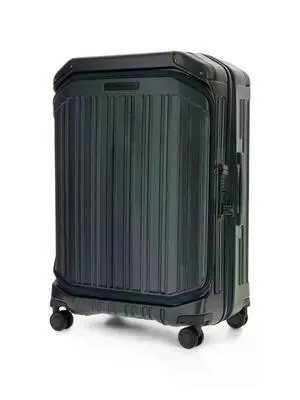 PIQUADRO Ridged Four-wheel Suitcase - Blue