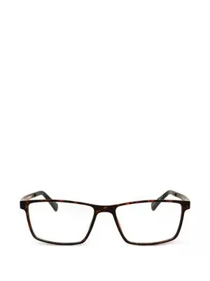 KENNETH COLE Geometric Frame Eyeglasses - Brown