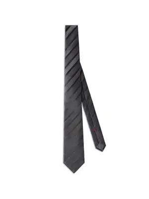 Brunello Cucinelli Texured Tone-on-tone Stripe Silk Tie