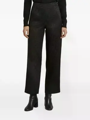 Fendi Zucca Jacquard Wide-leg Trousers