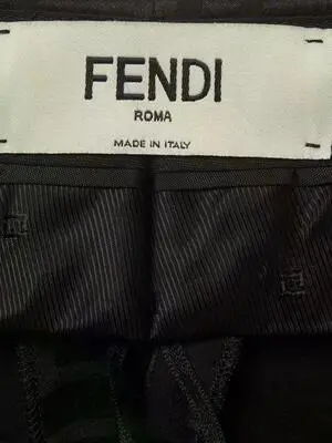 Fendi Zucca Jacquard Wide-leg Trousers