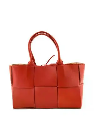 Bottega Veneta Arco Maxi Intrecciato Tote Bag - Orange