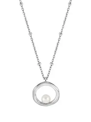 DOWER & HALL Open-circle Pearl Necklace