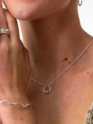 DOWER & HALL Open-circle Pearl Necklace