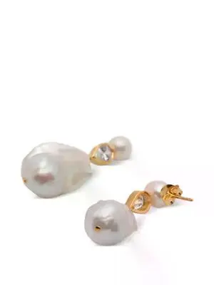Completedworks Pearl & Zirconia Drop Earrings