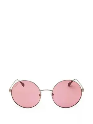 MAX&CO. Silver-tone Round Frame Sunglasses - Grey