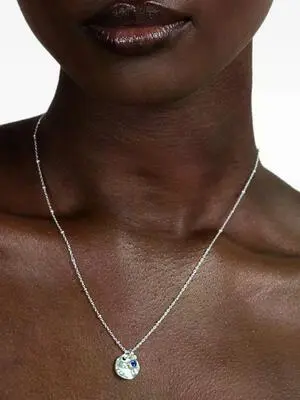 DOWER & HALL Hammered Sapphire-disc Necklace