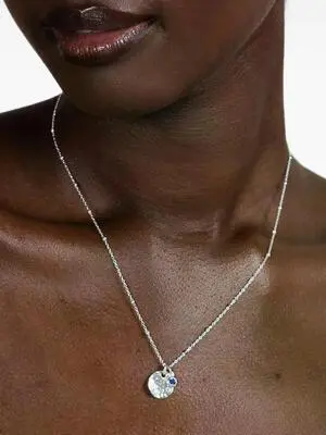 DOWER & HALL Hammered Sapphire-disc Necklace