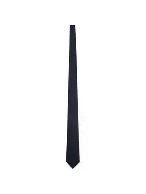 Giorgio Armani Jacquard Logo Tie - Blue