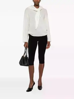 IVORY PARIS Tie-detail Sweater - Neutrals