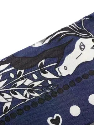 Hermès 2020s Entre Ciel Et Mer Twilly Ribbon Scarf