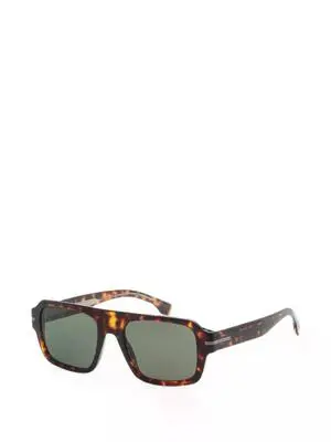 BOSS Tortoiseshell-effect Square-frame Sunglasses - Brown