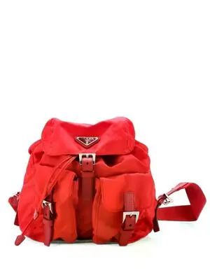 Prada Double Front Pocket Tessuto Medium Backpack