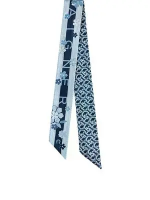 AIGNER Floral-print Monogram-pattern Scarf