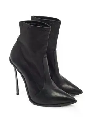 Fendi Blade Leather Ankle Boots