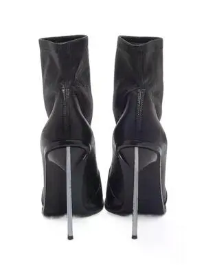 Fendi Blade Leather Ankle Boots