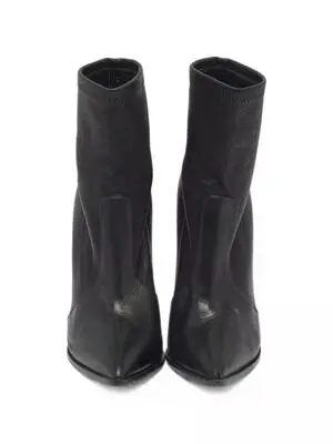 Fendi Blade Leather Ankle Boots